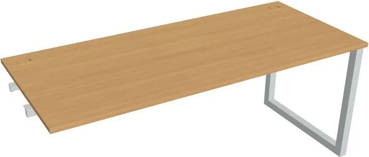 Hobis Kancelářský pracovní stůl k řetězení Hobis USO 1800R, bílá RAL 9016, deskabuk