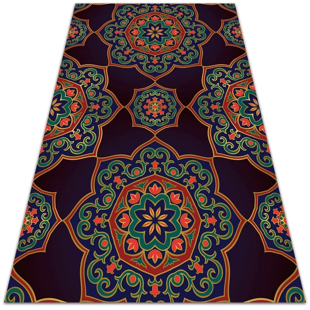 Módní univerzální vinylový koberec mandala ornament