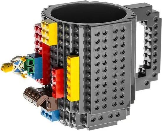 LEGO hrnek - šedá