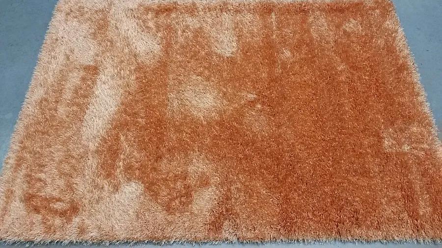 Kusový koberec SHAGGY OVO oranžový 160x220