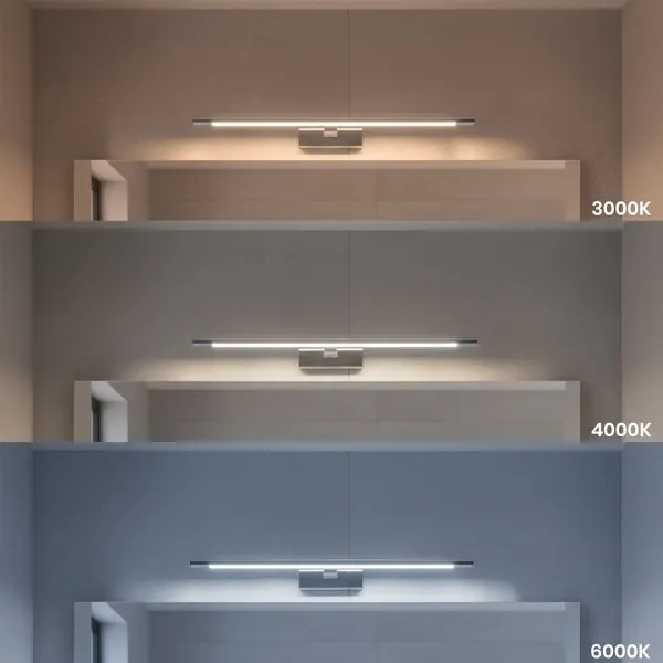 LED Koup. osvětl. zrcadla KLIMT LED/12W/230V 3000/4000/6000K 60 cm IP44 l. chrom