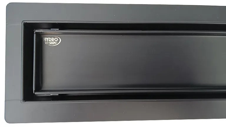 BPS-koupelny Sprchový odtokový žlab 2v1 DL01 FIX HYD-2691 70 cm, černý
