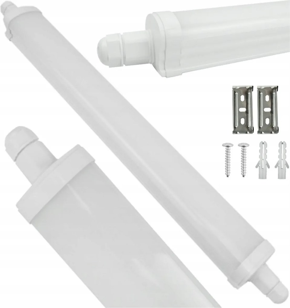 ECOLIGHT Hermetická lineární lampa 60cm - 30W - neutrální bílá