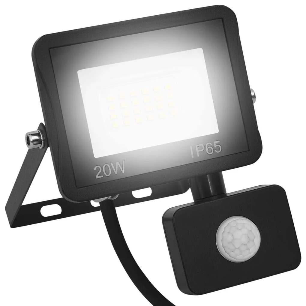 Led Reflektor Se Senzorem Studené Bílé Světlo
