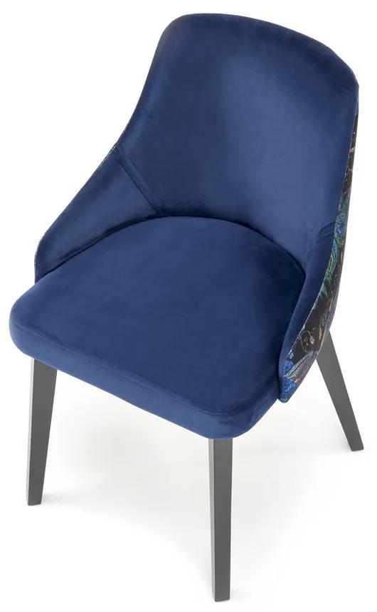 Jídelní židle Endo, modrá / černá