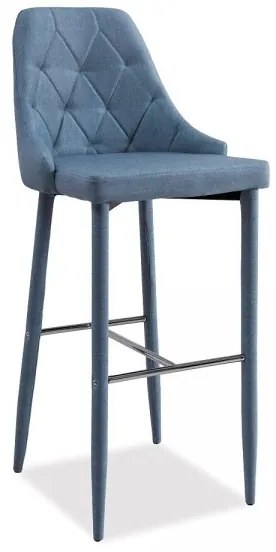 Barová židle Trix tmavě modrá