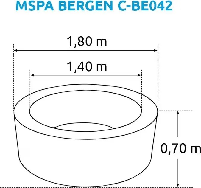 Nafukovací vířivka Marimex  MSPA Bergen C-BE042  [63600287]
