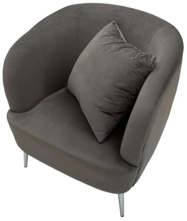 Designové křeslo Caerwyn šedé