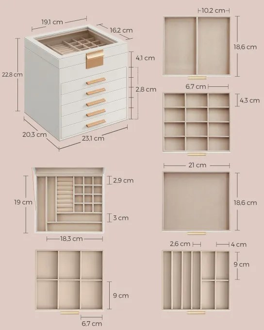 Šperkovnice JBC176W01