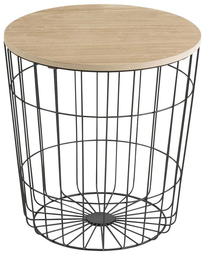 Design Scandinavia Konferenční stolek Pavola, 39 cm, černá