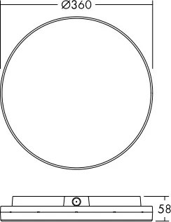 LED svítidlo THORNeco LENA VF 360mm 1800–3500lm 3000/3500/4000/5700/6500K CCT IP54 96637984