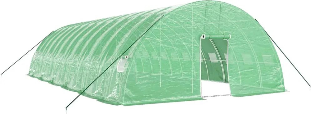 Skleník s ocelovým rámem zelený 72 m² 12 x 6 x 2,85 m 3188109