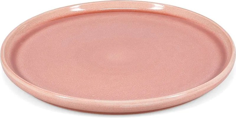 Růžový talíř z kameniny ø 27 cm Duna – ONA