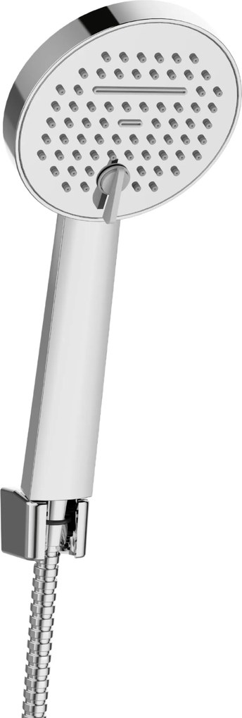Invena Gabro, 1-bodová ruční sprchová souprava, 2-funkce, chromová, INV-AU-3P-M01-V