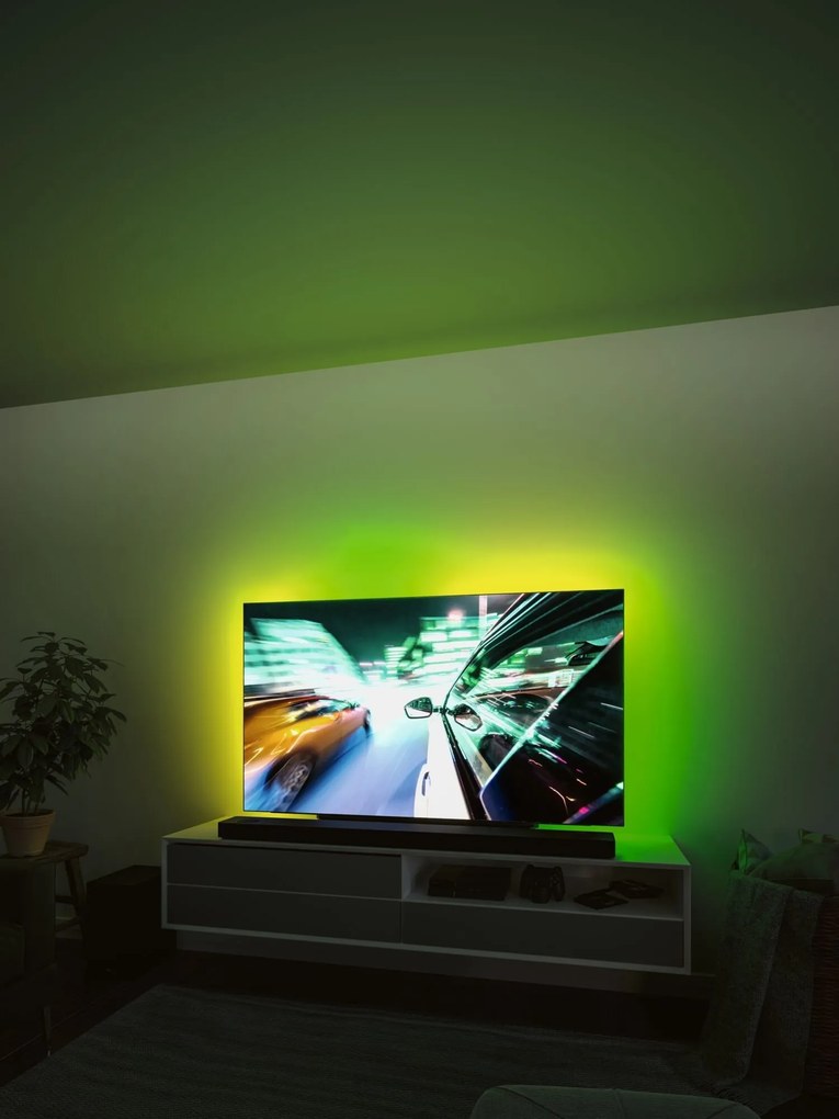 P 78881 EntertainLED USB LED Strip osvětlení TV 65 palců 2,4m 4W 60LEDs/m RGB+ - PAULMANN