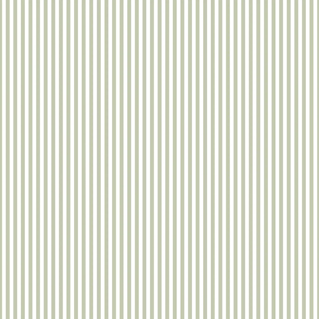 Zeleno-bílá vliesová tapeta na zeď, proužky, pruhy, 14865, Happy, Parato