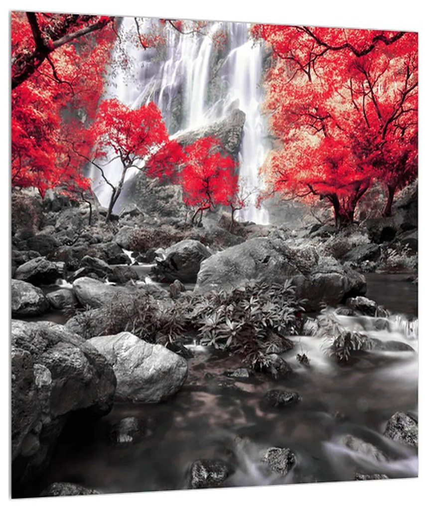 Obraz podzimní krajiny (30x30 cm)