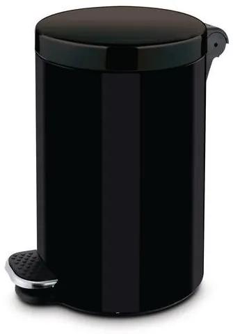 Alda  Kovový odpadkový koš Basic, objem 5 l, černý