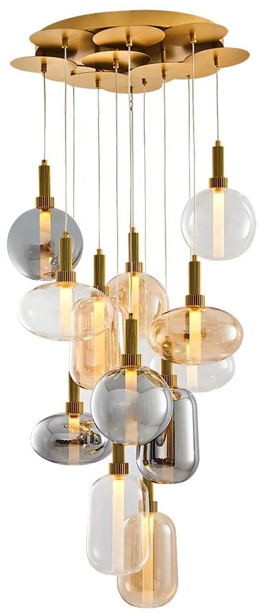 OPVIQ Závěsné světlo MULTICOLOR zlaté 414LRC1465