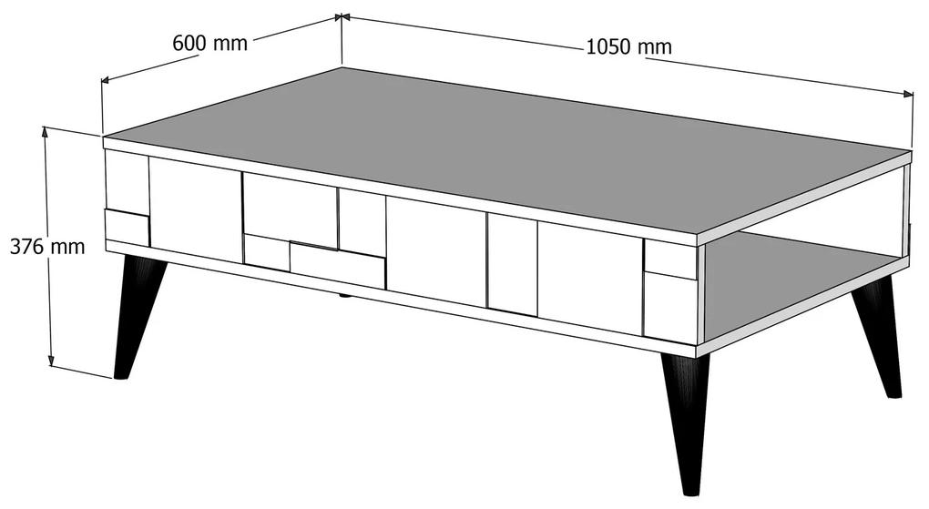 Konferenční stolek Madryt (Ořech + Antracit). 1072504