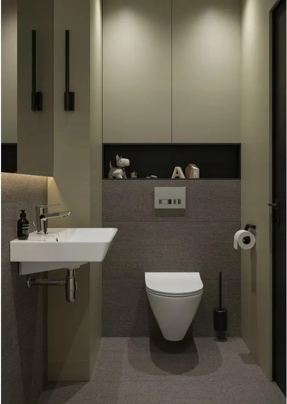 Cersanit Mille Clean On, závěsná wc mísa 51x36,5x36,5 cm s pomalu padajícím WC sedátkem z duroplastu SET B218, bílá, S701-430