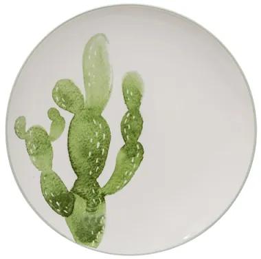 Keramický talíř Cactus bílý Bloomingville