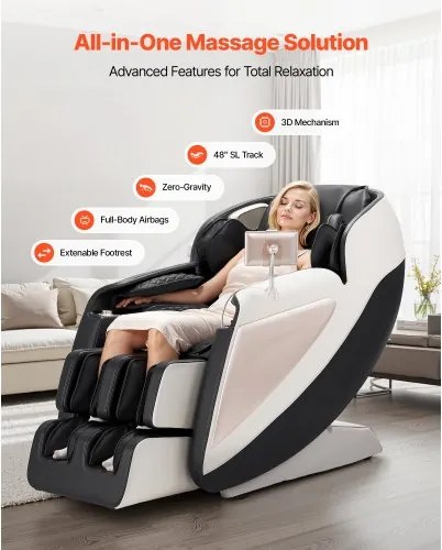 Masážní křeslo pro celé tělo, 18 automatických režimů VEVOR