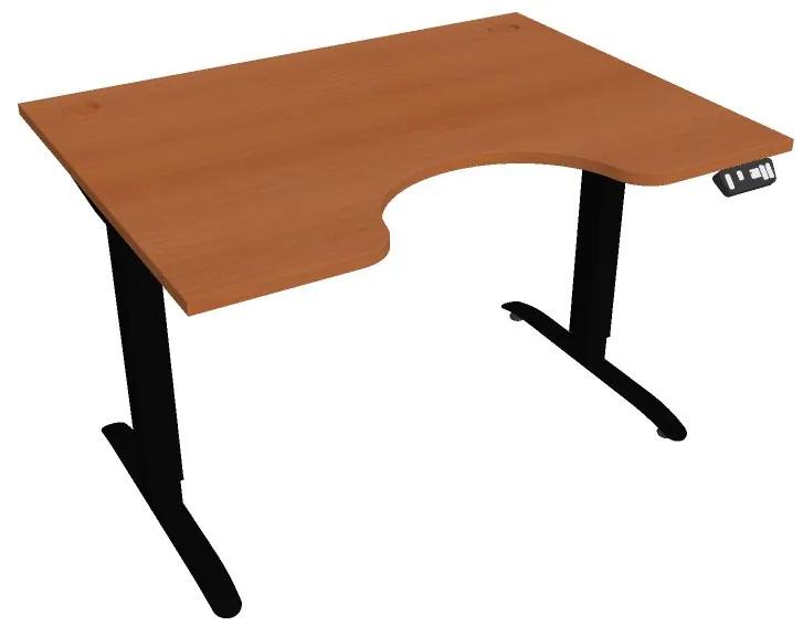 Hobis Motion Elektr. nastavitelný stůl 120x90 s pamětí - HOBIS ERGO MOTION MSE 2M 1200 Dekor stolové desky: třešeň, Barva kovové podnože: černá