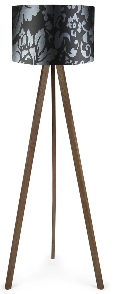 Stojací lampa AYD I 140 cm černošedá