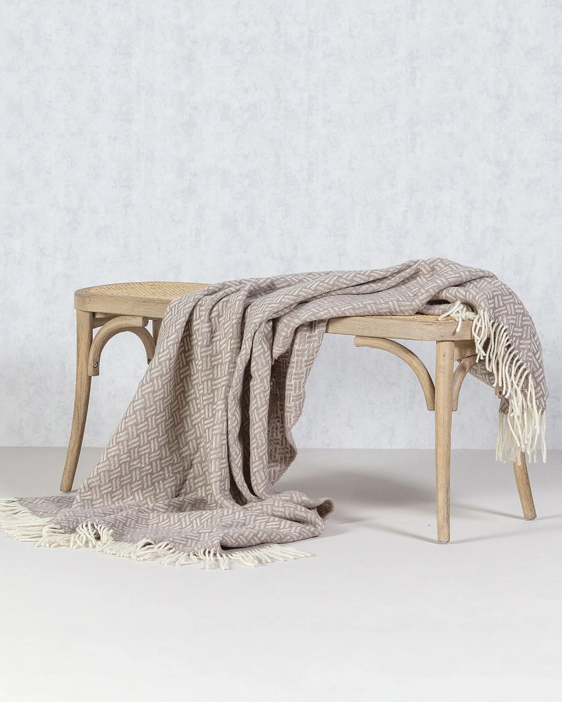 Pléd Zelandia 140x200 cm silver beige