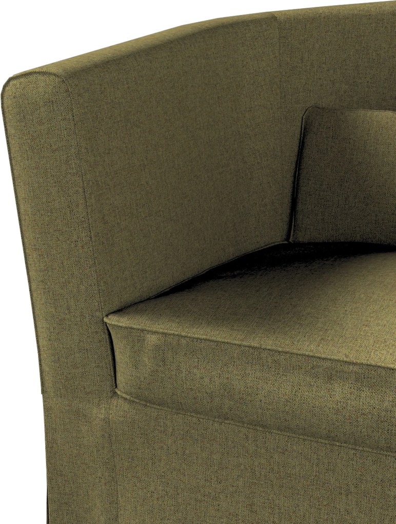 Potah na křeslo IKEA Ektorp Tullsta barva zelená látka pletený vzor