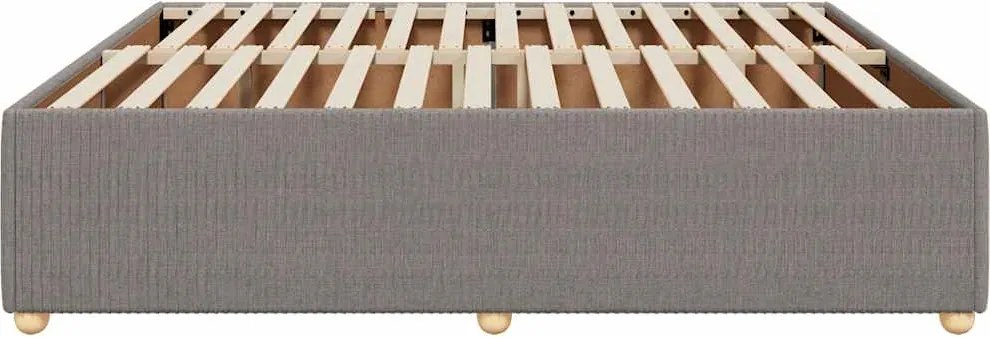 Rám postele bez matrace taupe 180 x 200 cm textil 3284960