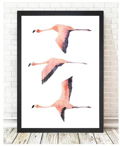 Obraz Tablo Center Flamingos, 24 x 29 cm