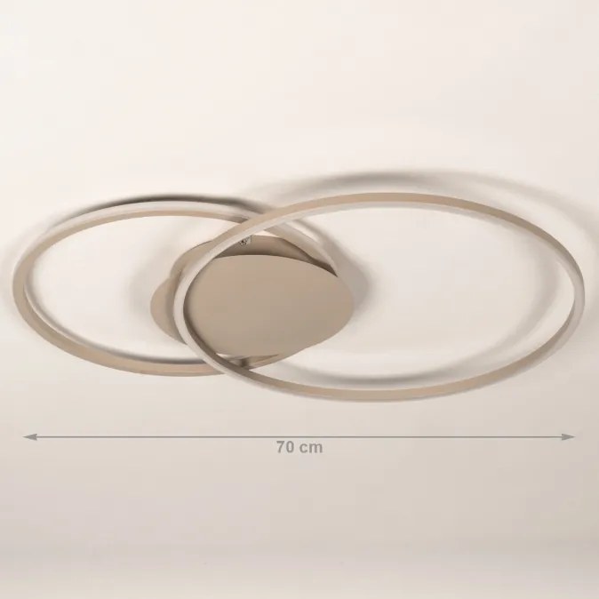 Stropní stmívatelné LED svítidlo Omega 750 Dark Taupe Big