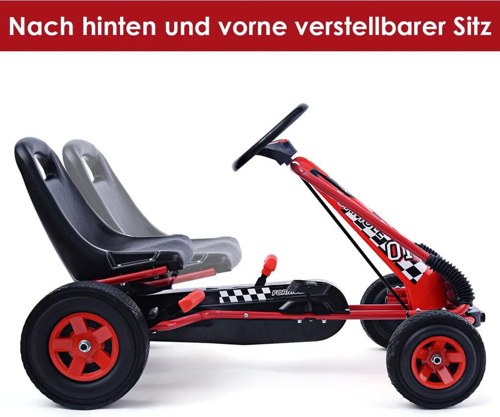 Costway Pedál Gokart Racing Dětské auto Pedál vozidla Pedál Auto
