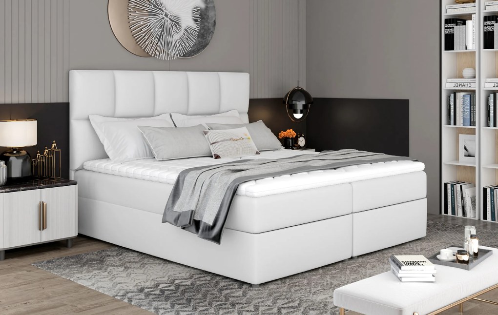 Glossy boxspring postel 185x210 Materiál / Dekor: Kronos 19