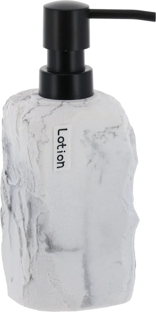 Dávkovač mýdla Paola, bílá/s černými prvky, 400 ml