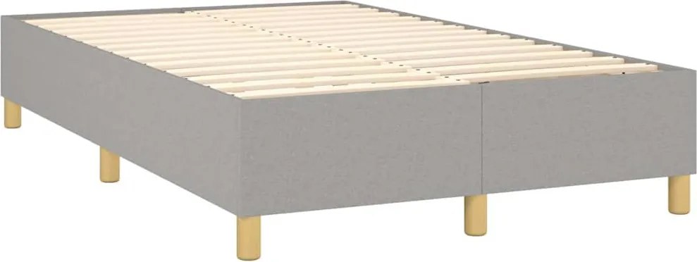 Rám postele s boxspringem světle šedá 120 x 200 cm textil 3120945