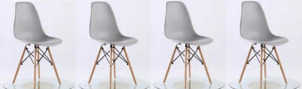 Ekspand Židle šedá skandinávsky styl CLASSIC 3+1 ZDARMA!
