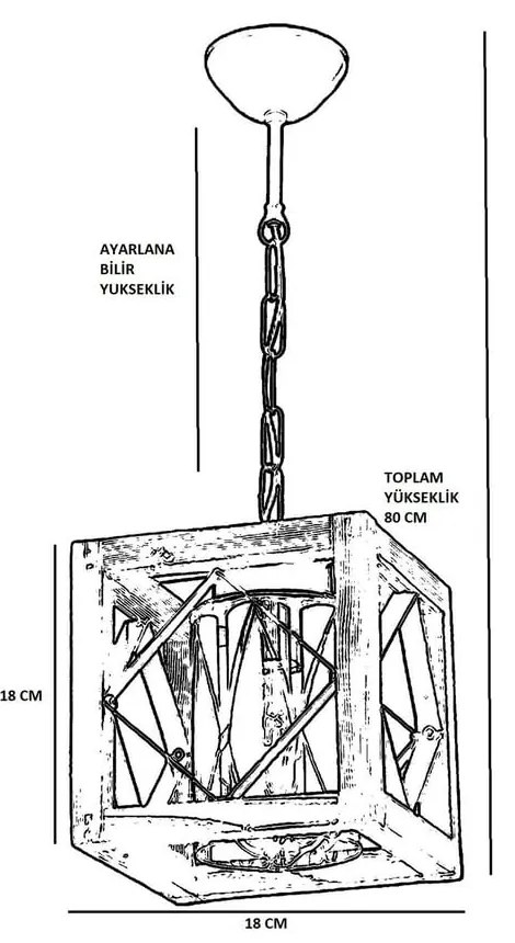 Hnědé závěsné svítidlo s dřevěným stínidlem/s kovovým stínidlem Zikzak Cam – Opviq lights