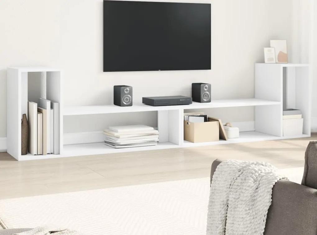 vidaXL TV skříňky 2 ks 75 x 30 x 50 cm kompozitní dřevo [840798] Barva: Bílá