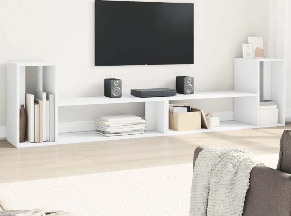 vidaXL TV skříňky 2 ks 75 x 30 x 50 cm kompozitní dřevo [840798] Barva: Černá
