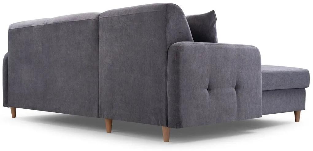 Casarredo - Komfort nábytek Rohová sedací souprava MIKOLA rozkládací s úložným prostorem, Hugo 28 | Umístění rohu: roh na pravé straně