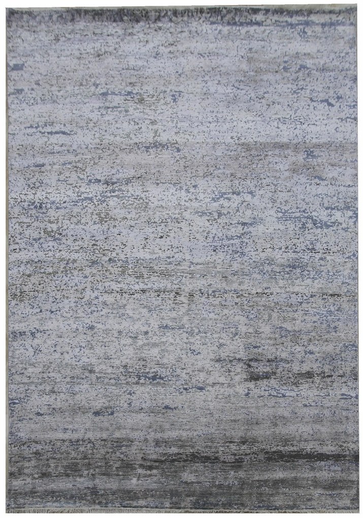 Diamond Carpets India, Ručně vázaný kusový koberec Diamond DC-KM Glacier mix, 160x230, modrá, kancelář