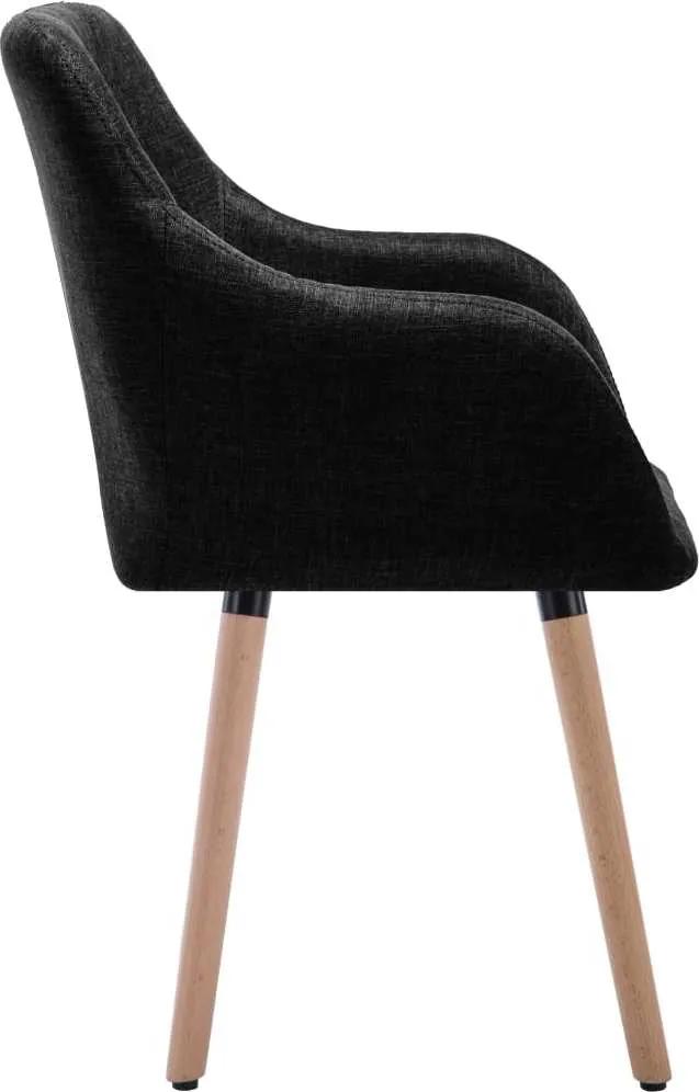 vidaXL Jídelní židle 2 ks textil [322985] Barva: Tmavě šedá