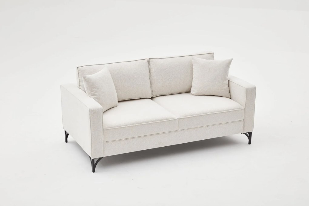 Hanah Home Dvoumístná pohovka BERLIN krémová 180 cm 825BLC2792