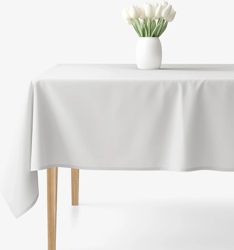 Goldea hranatý ubrus 100% bavlněné plátno - světle šedý 100 x 100 cm
