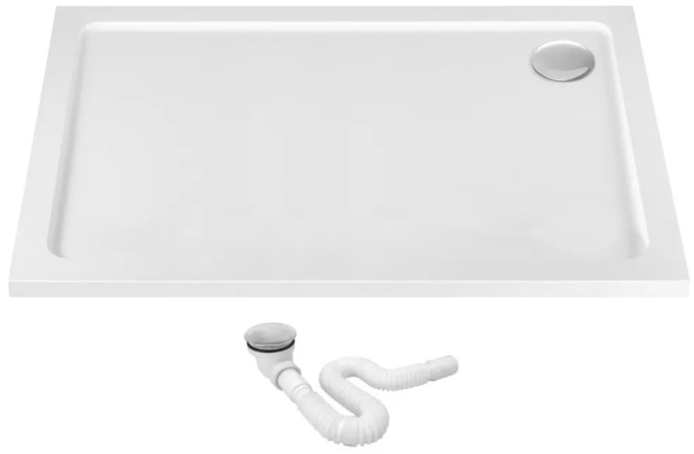 Vanička sprchová akrylátová Porta 90 x 120 - Profil: pravý