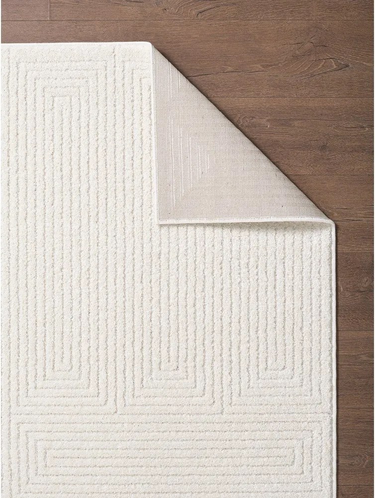 Krémový koberec 120x170 cm Labyrinth – ESTE
