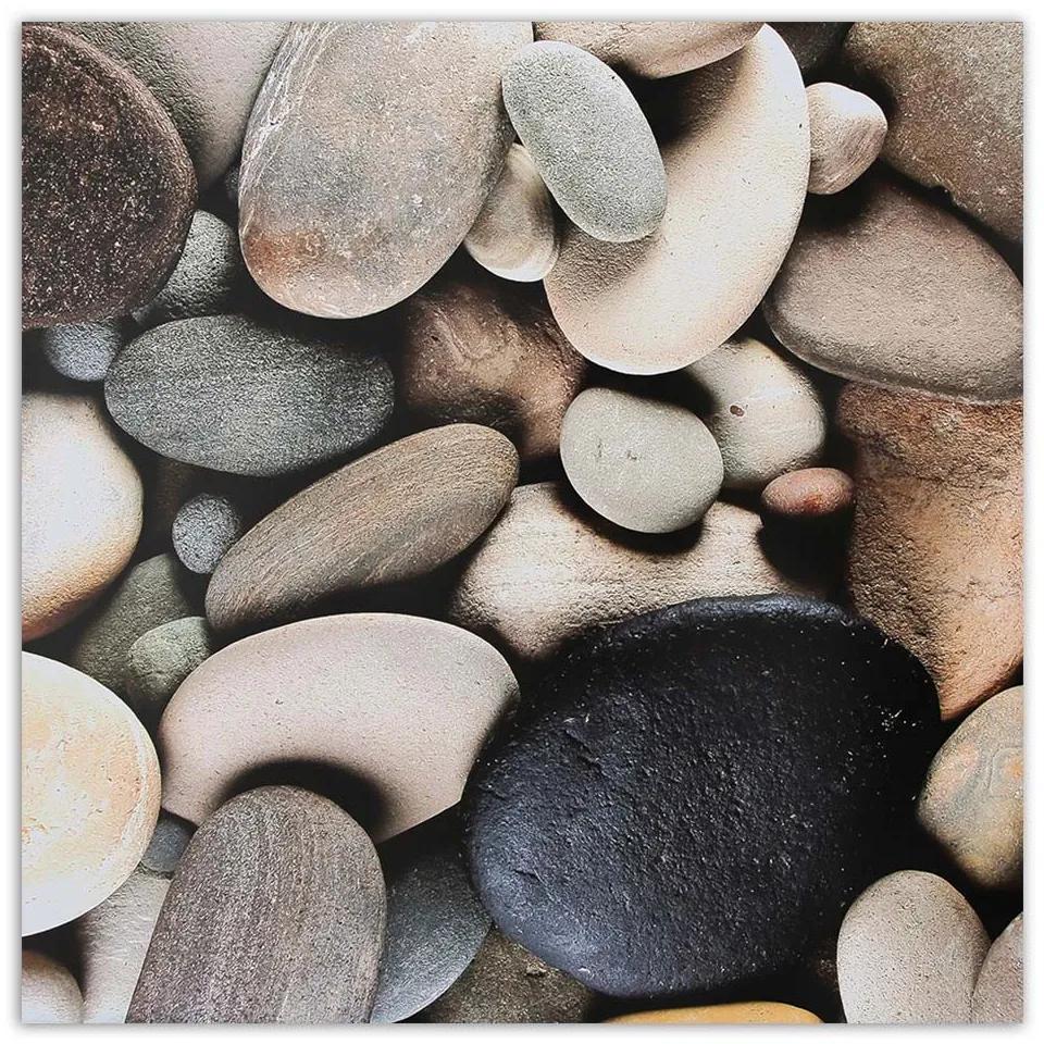 Gario Obraz na plátně Šedé kameny v detailním záběru Rozměry: 30 x 30 cm